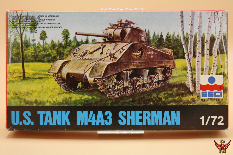 ESCI 1/72 US Tank M4A3 Sherman - Rowasp Modelbouw
