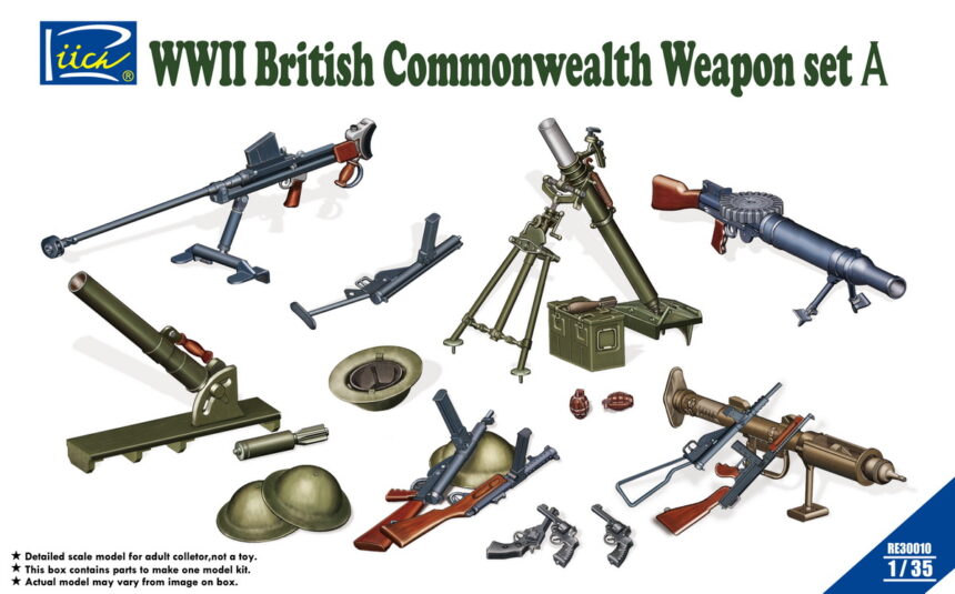 Rowasp ModelbouwRiich Models 1/35 British Commonwealth WWII Weapon set ...