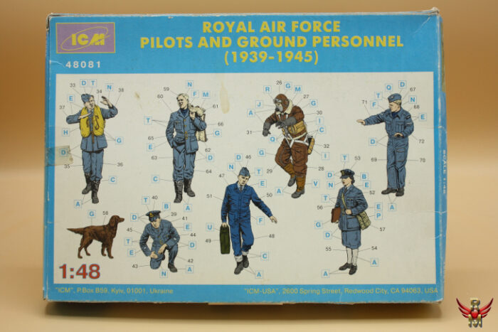 ICM 1/48 Pilots and Groud Personnel 1939-1945 - Rowasp Modelbouw