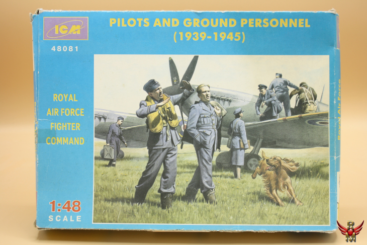 Model Building Figures ICM Models RAF Pilots & Ground Personnel 1939 ...
