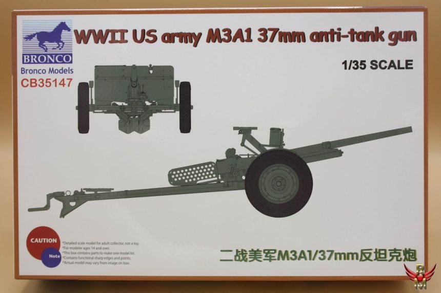 Rowasp ModelbouwBronco Models 1/35 WWII US army M3A1 37mm anti tank gun ...