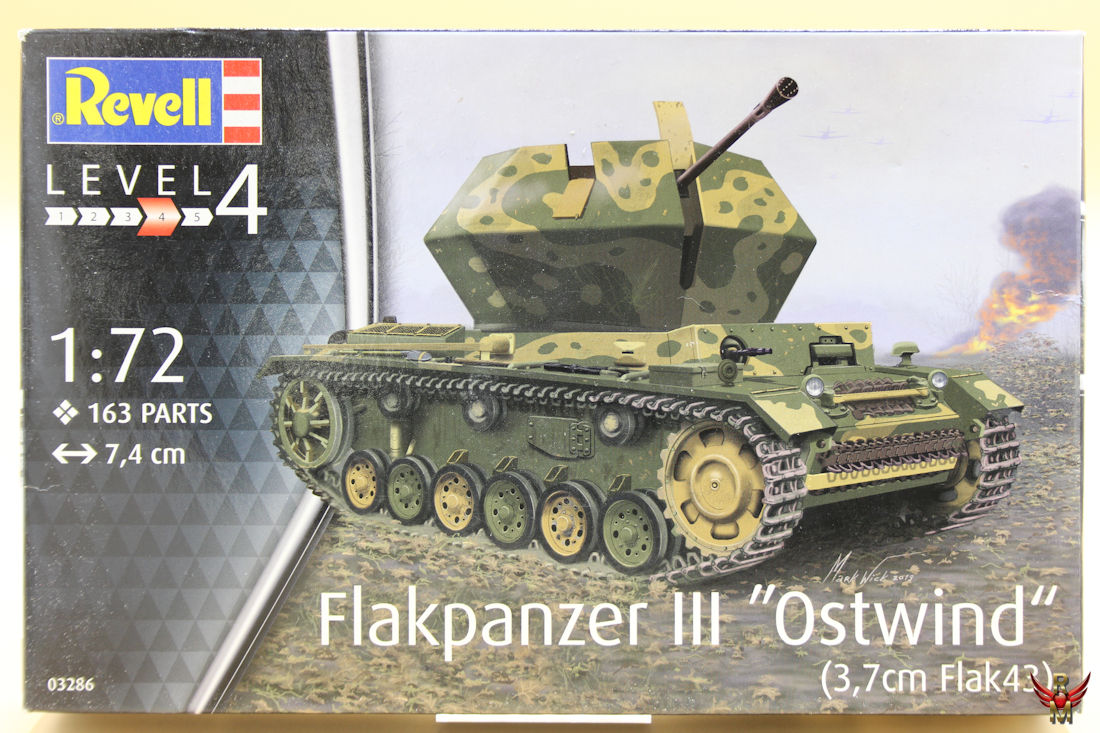 Rowasp ModelbouwRevell 1/72 Flakpanzer III Ostwind 37mm Flak 43 ...