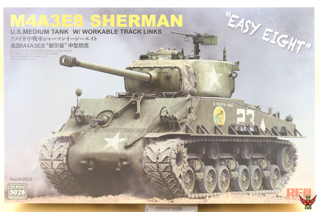 Rowasp ModelbouwRFM Ryefield Model 1/35 M4A3E8 Sherman Easy Eight - Rowasp Modelbouw