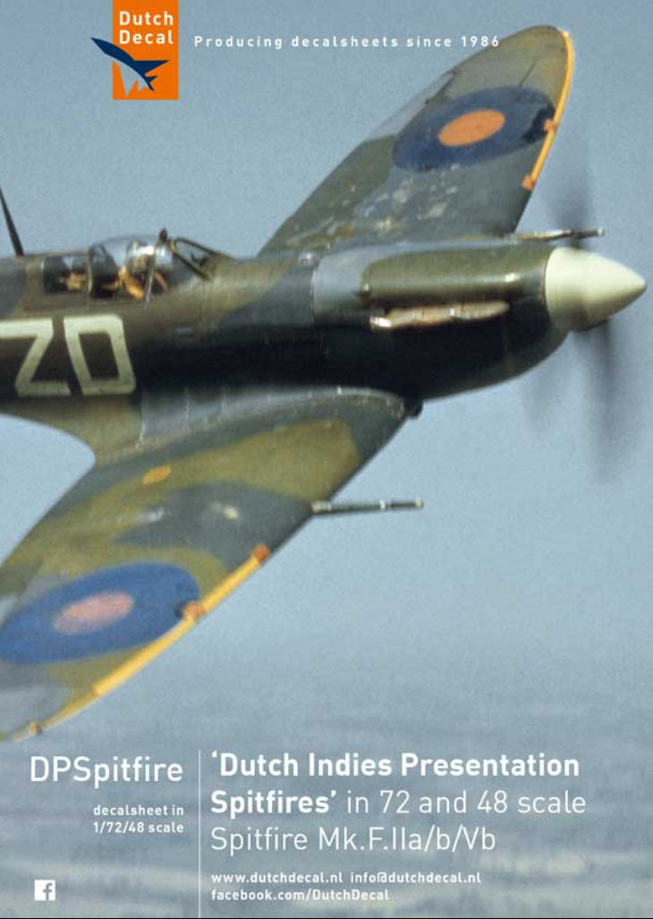 Rowasp ModelbouwDutch Decal 72/48 Dutch Indies Presentation Spitfires ...