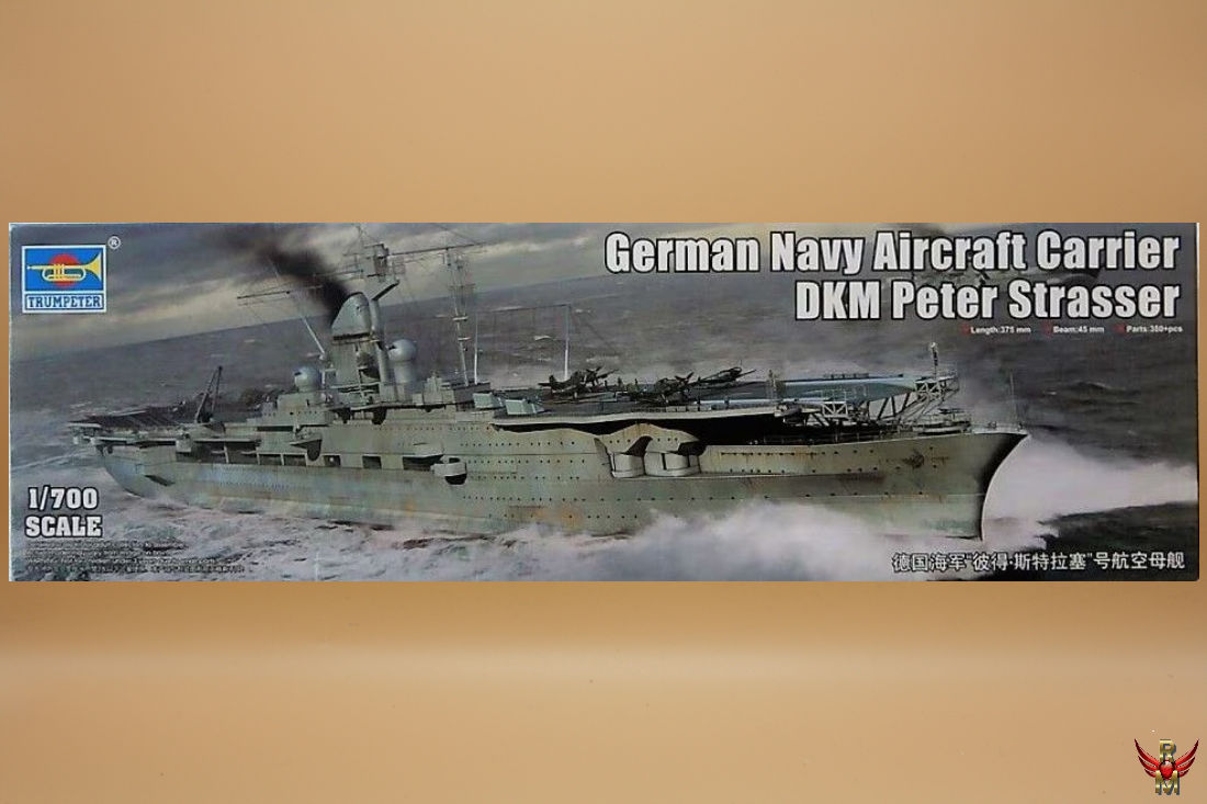 Rowasp ModelbouwTrumpeter 1/700 German Navy Aircraft Carrier DKM Peter ...