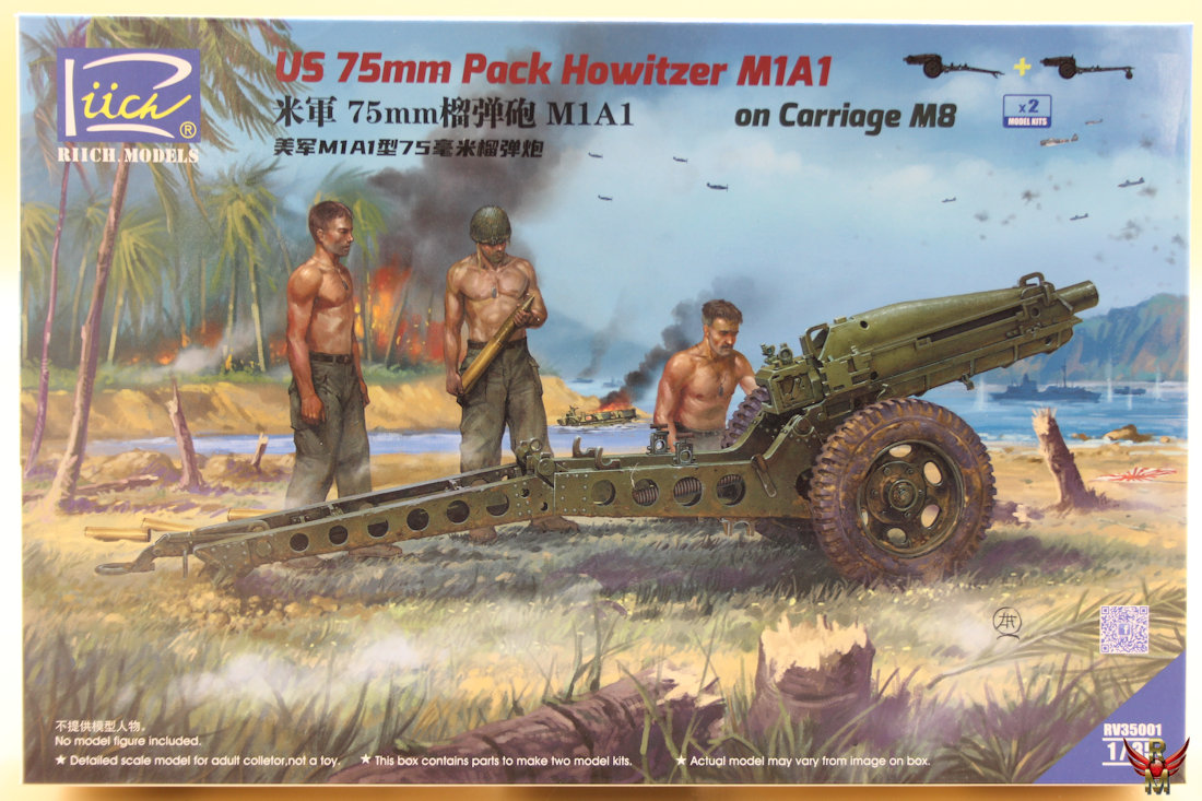 Rowasp ModelbouwRiich Models 1/35 US 75mm Pack Howitzer M1A1 on ...