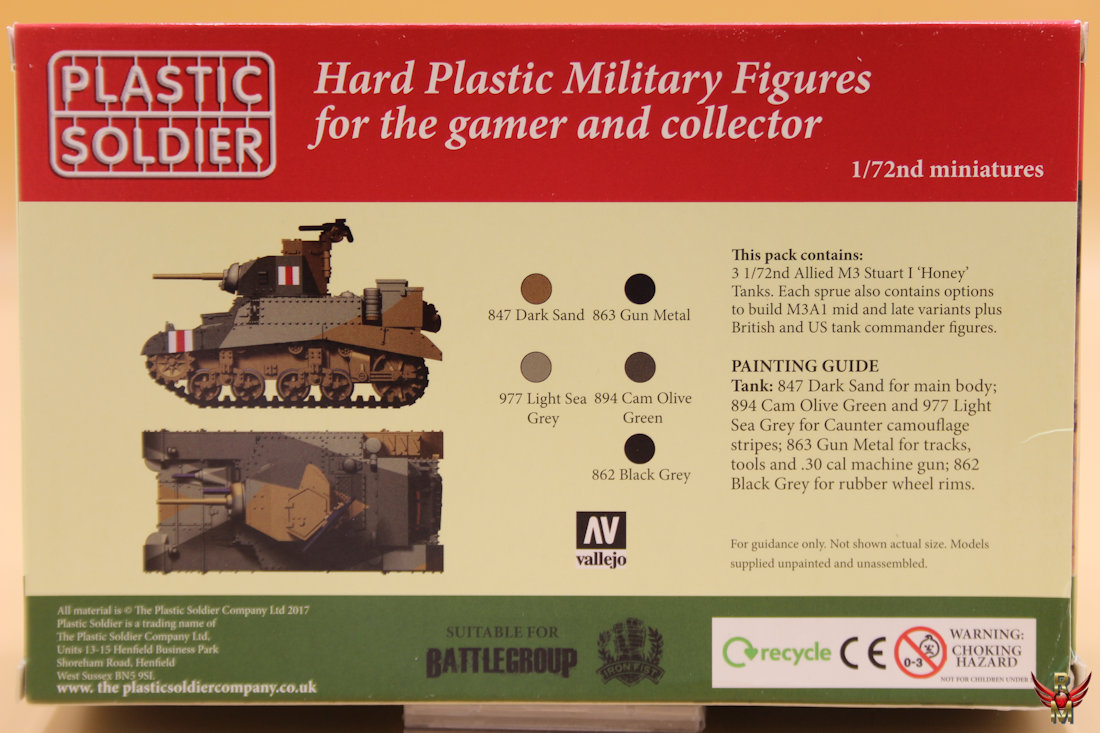 Rowasp ModelbouwPlastic Soldier 1/72 M3 Stuart I 'Honey' Light Tank ...