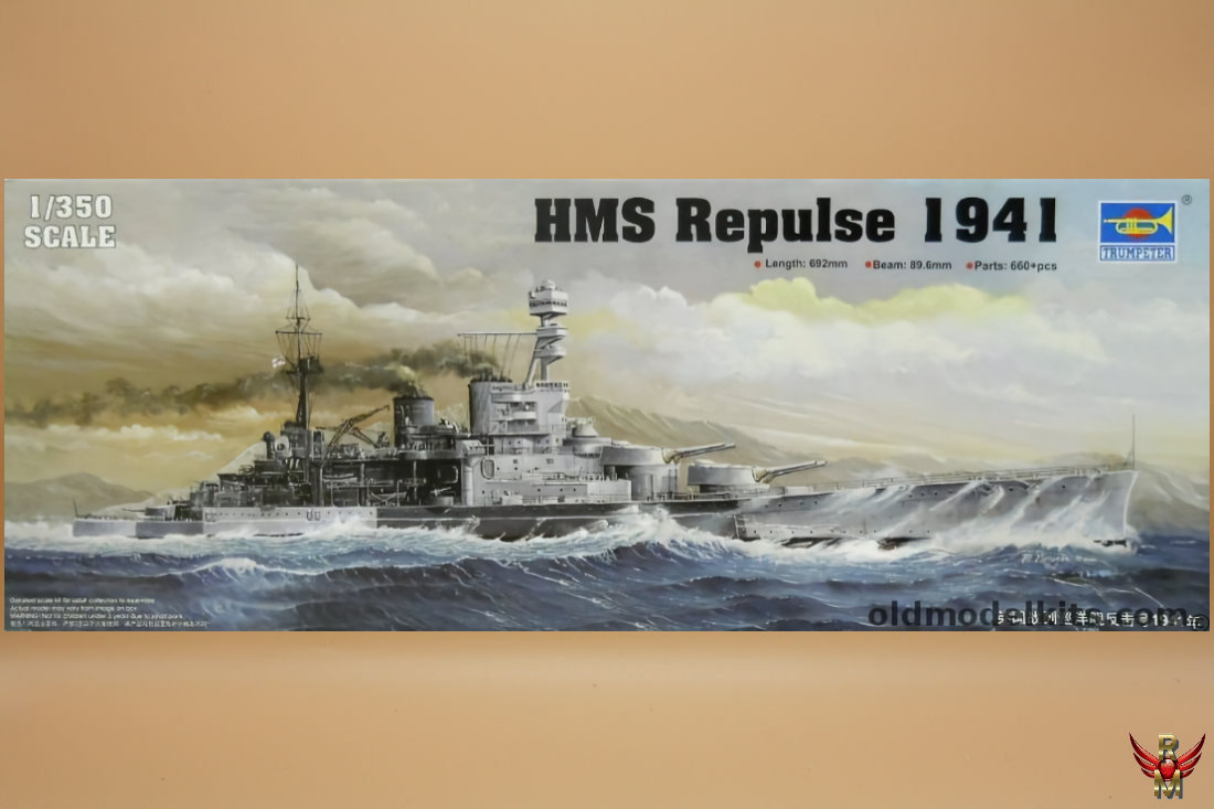 Rowasp ModelbouwTrumpeter 1/350 HMS Repulse 1941 - Rowasp Modelbouw