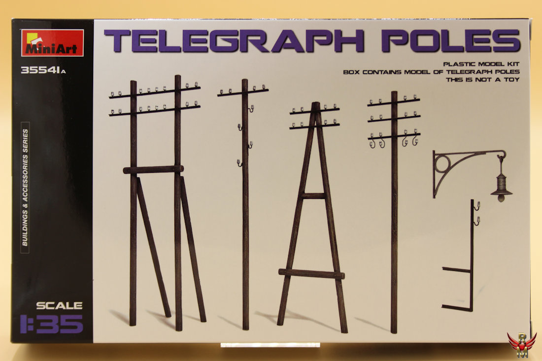 Rowasp ModelbouwMiniArt 1/35 Telegraph poles updated kit - Rowasp Modelbouw